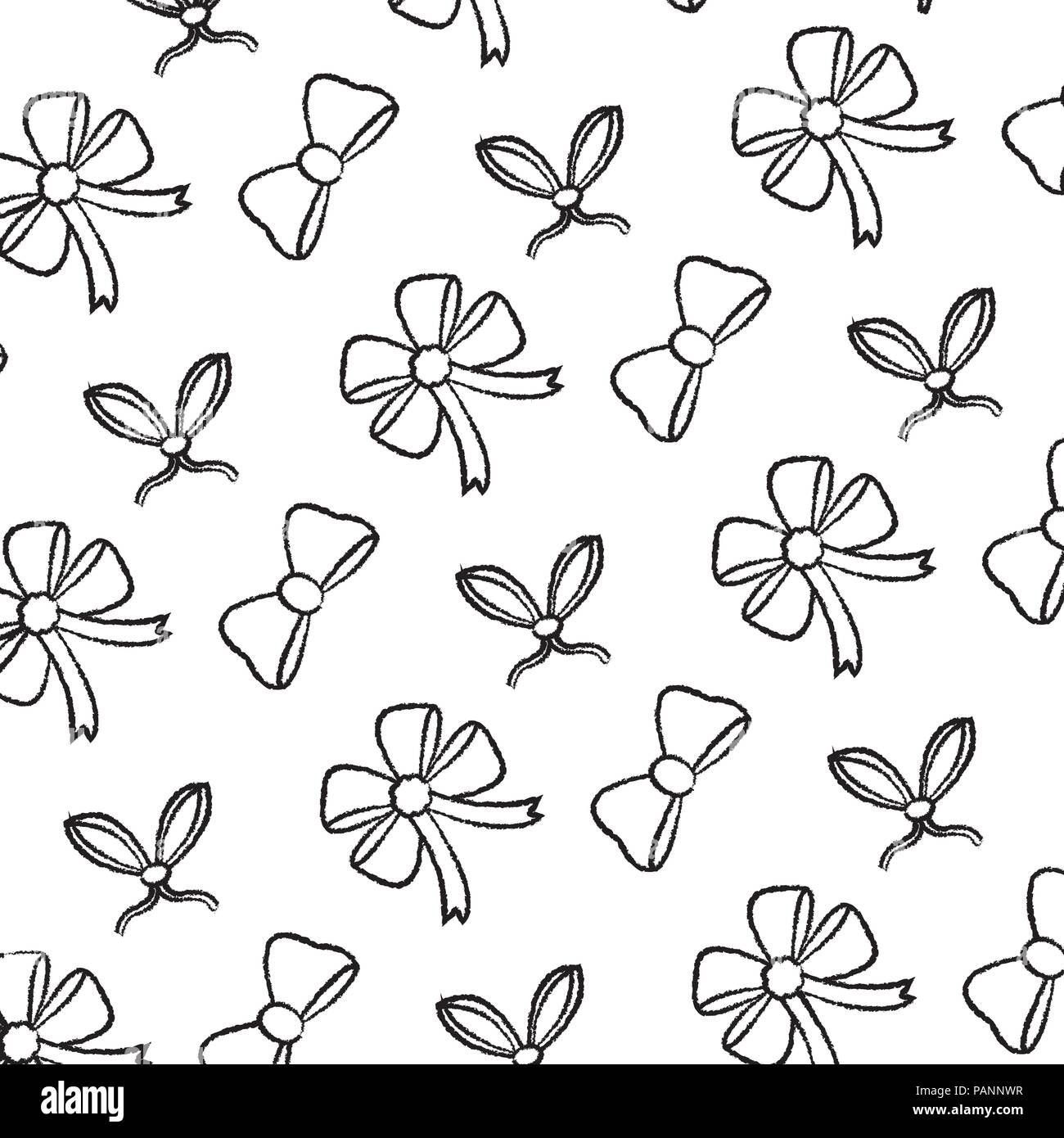 grunge cute ribbon bow decoration background Stock Vector Image & Art ...