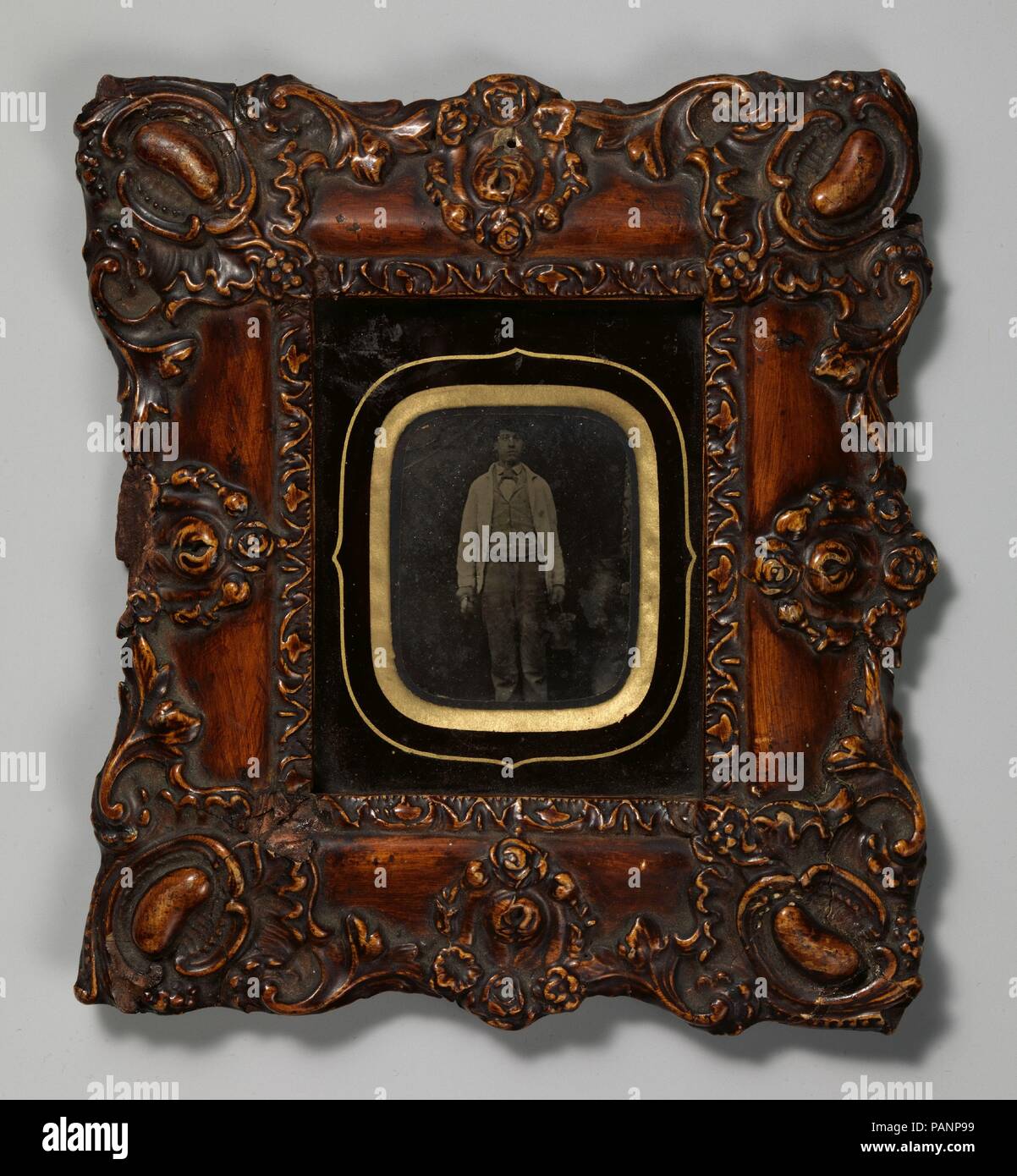 [Man with Bucket and Paint Brush]. Artist: Peter Ralston (British, born ...