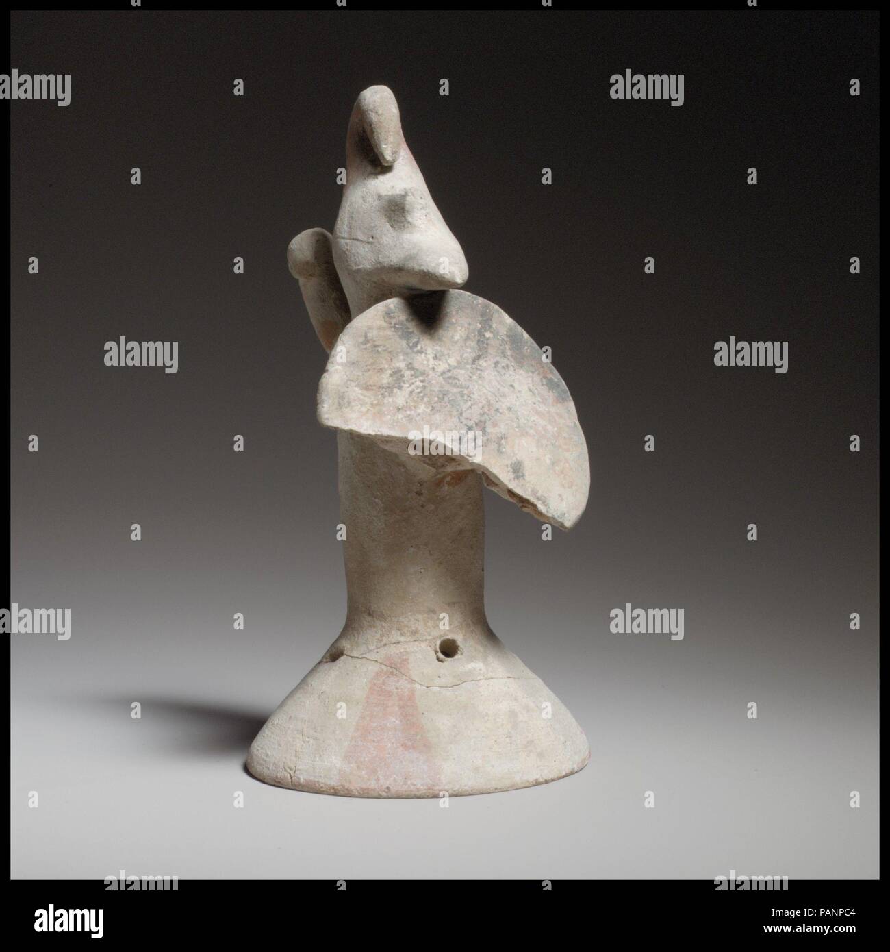 Shield bearer. Culture: Cypriot. Dimensions: H. 5 3/4 in. (14.6 cm ...