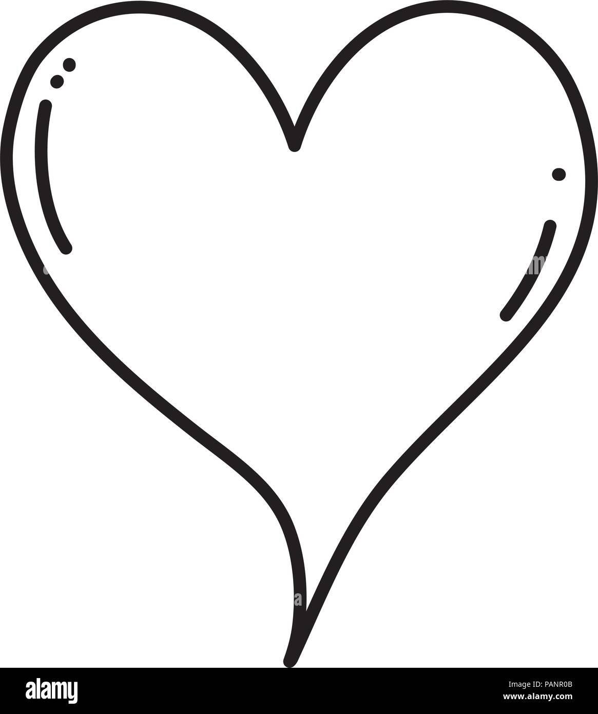 line cute heart love symbol icon Stock Vector Image & Art - Alamy