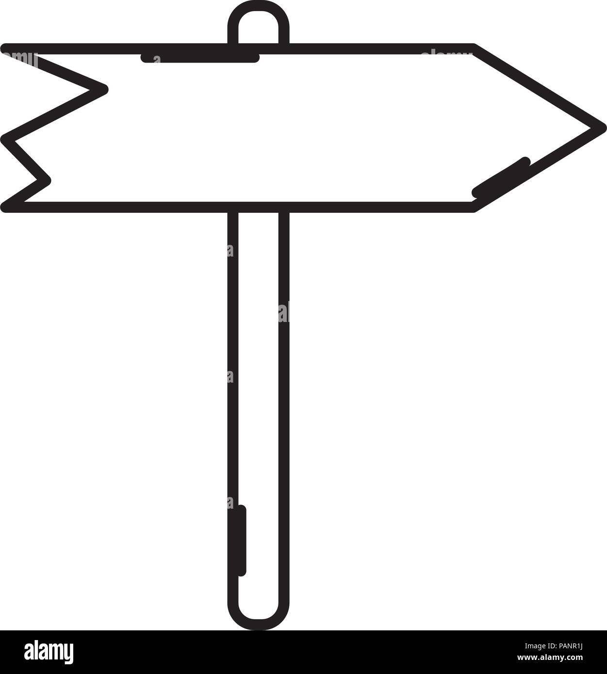 line wood road notices turn symbol Stock Vector Image & Art - Alamy