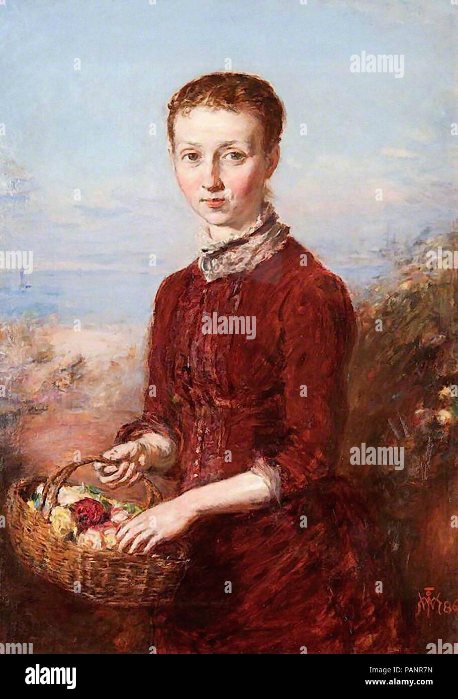 Mctaggart William - Cut Roses (a Portrait of Miss a.M. Douglas Stock ...