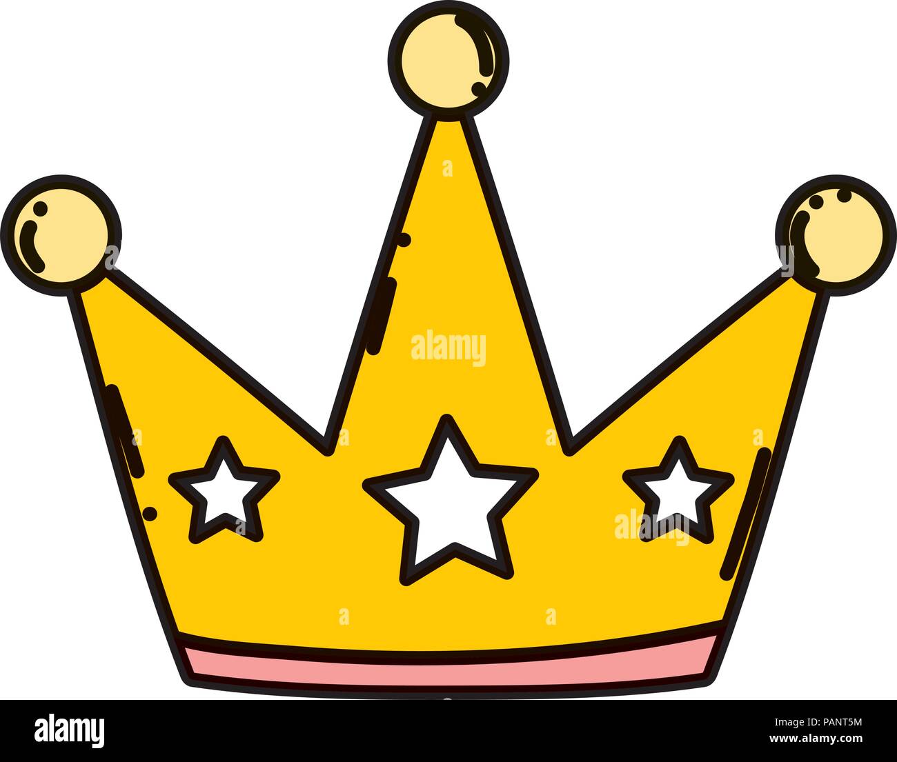 color luxury crown object with stars style Stock Vector Image & Art - Alamy