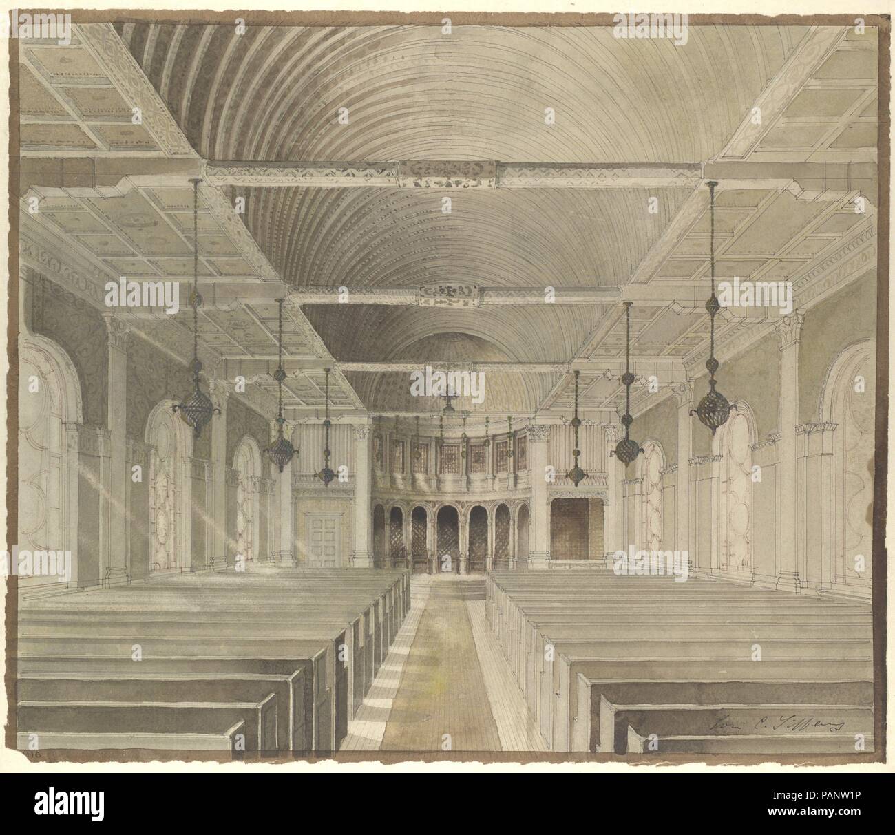 Barrel vaulted ceiling hi-res stock photography and images - Alamy
