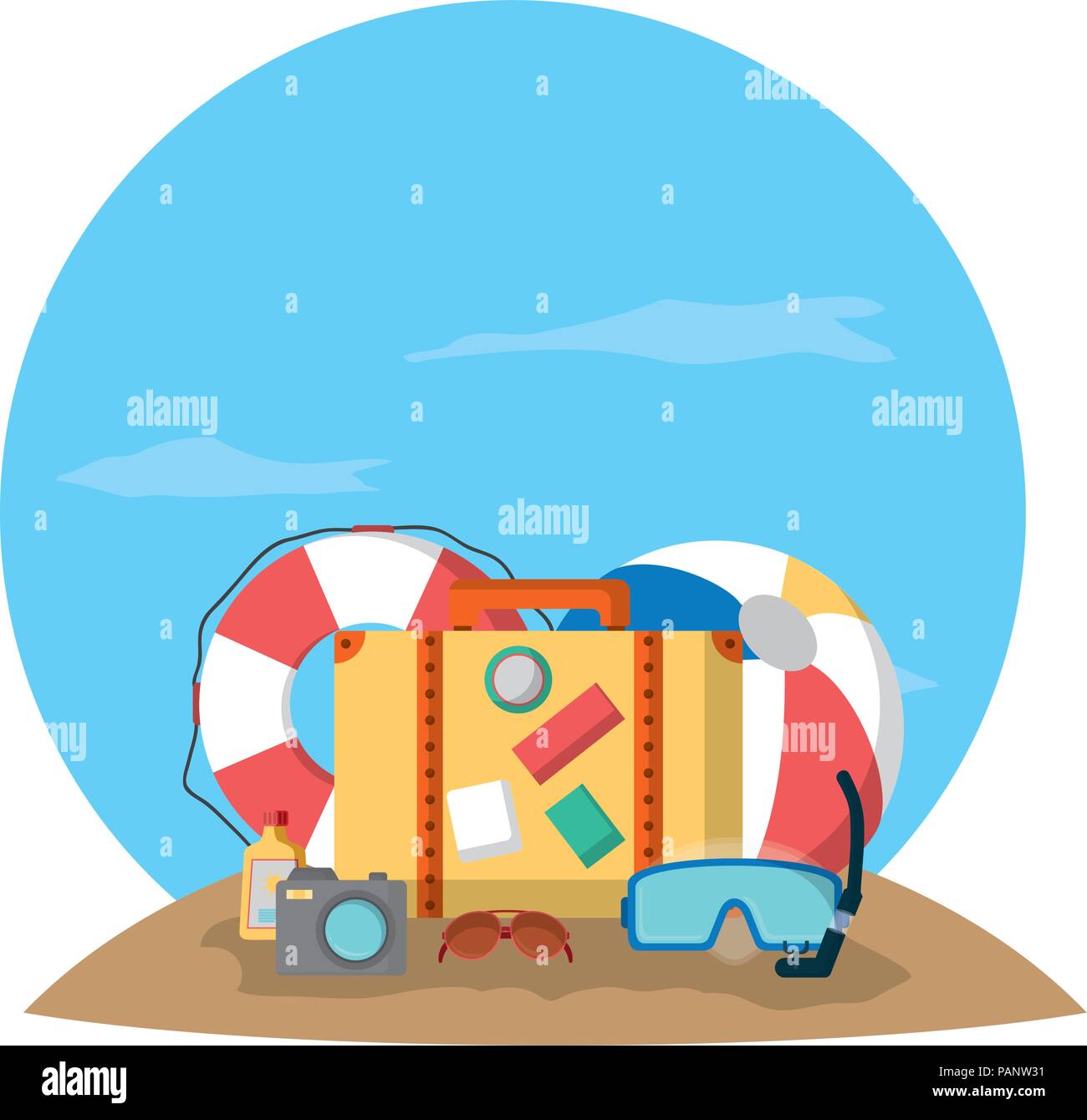 Ball float water Stock Vector Images - Alamy