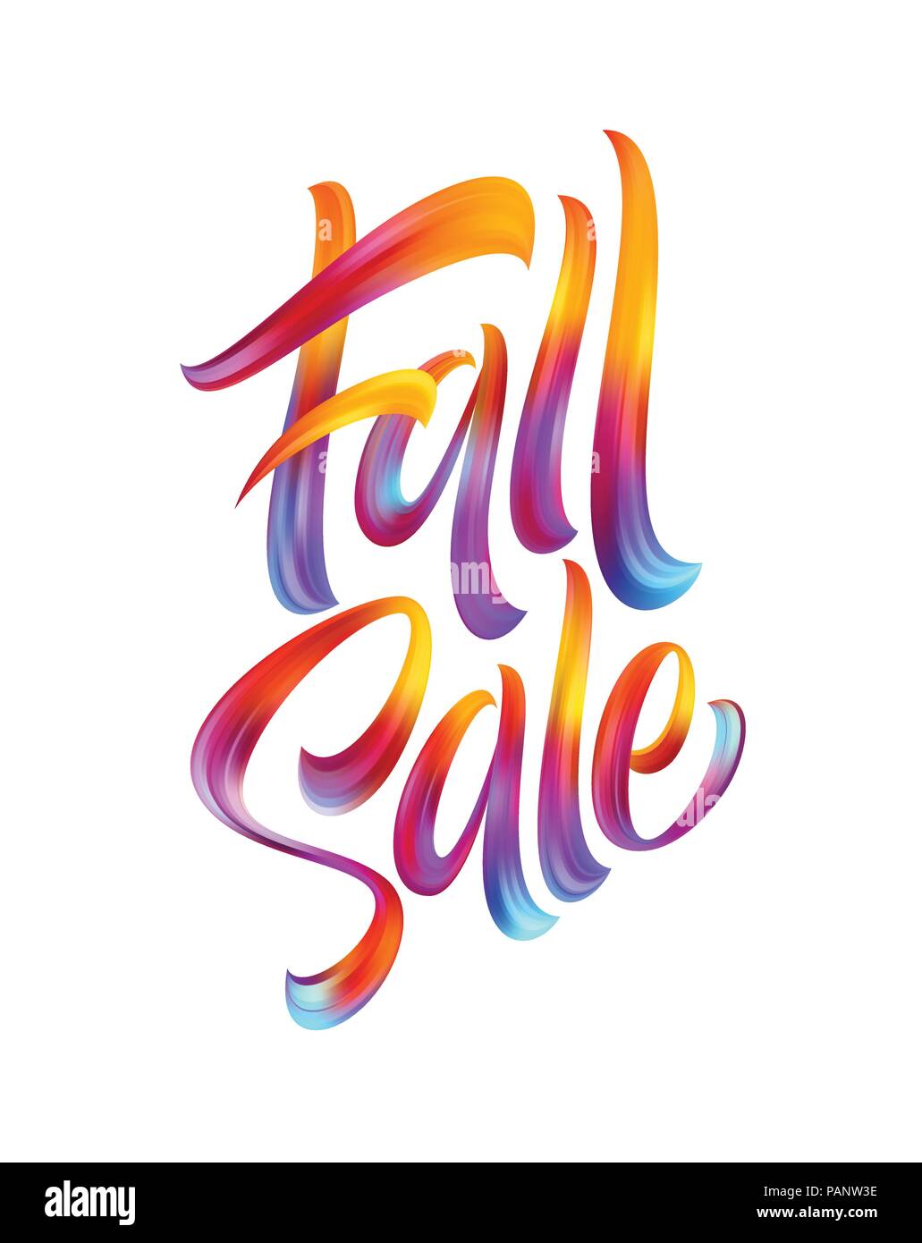 Sale text on fall Stock Vector Images - Alamy