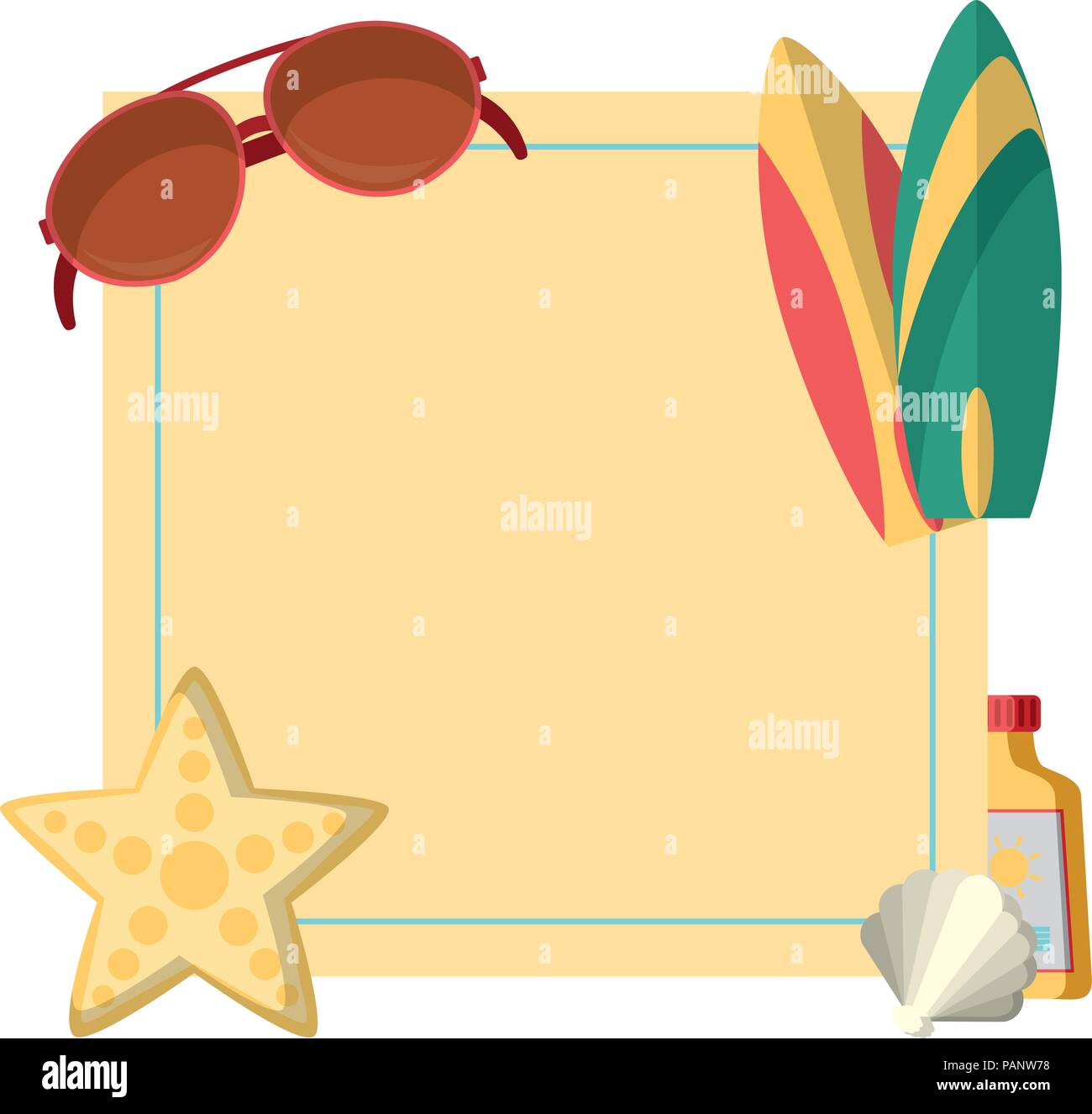 Starfish emblem Stock Vector Images - Alamy