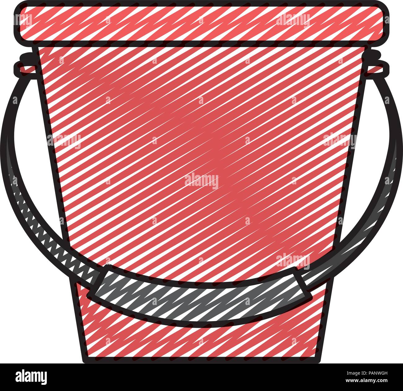 doodle plastic bucket object style icon Stock Vector Image & Art - Alamy