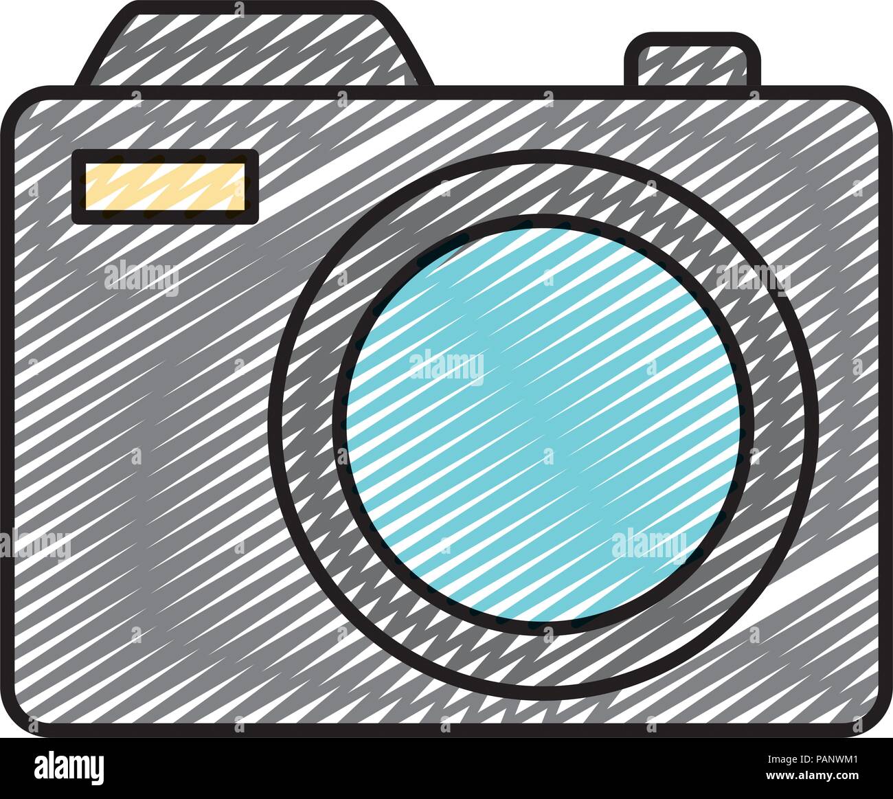 doodle digital camera equipment style to photo Stock Vector Image & Art ...