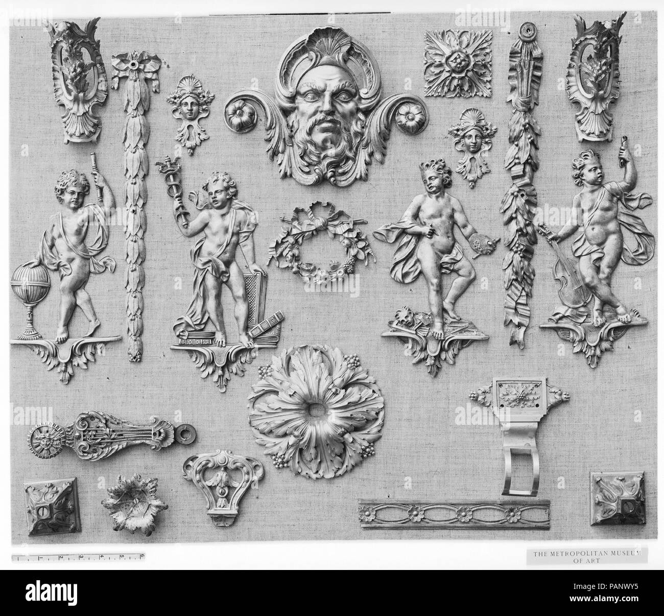 Pair of chutes. Culture: French. Dimensions: Height (each): 6 in. (15.2 ...