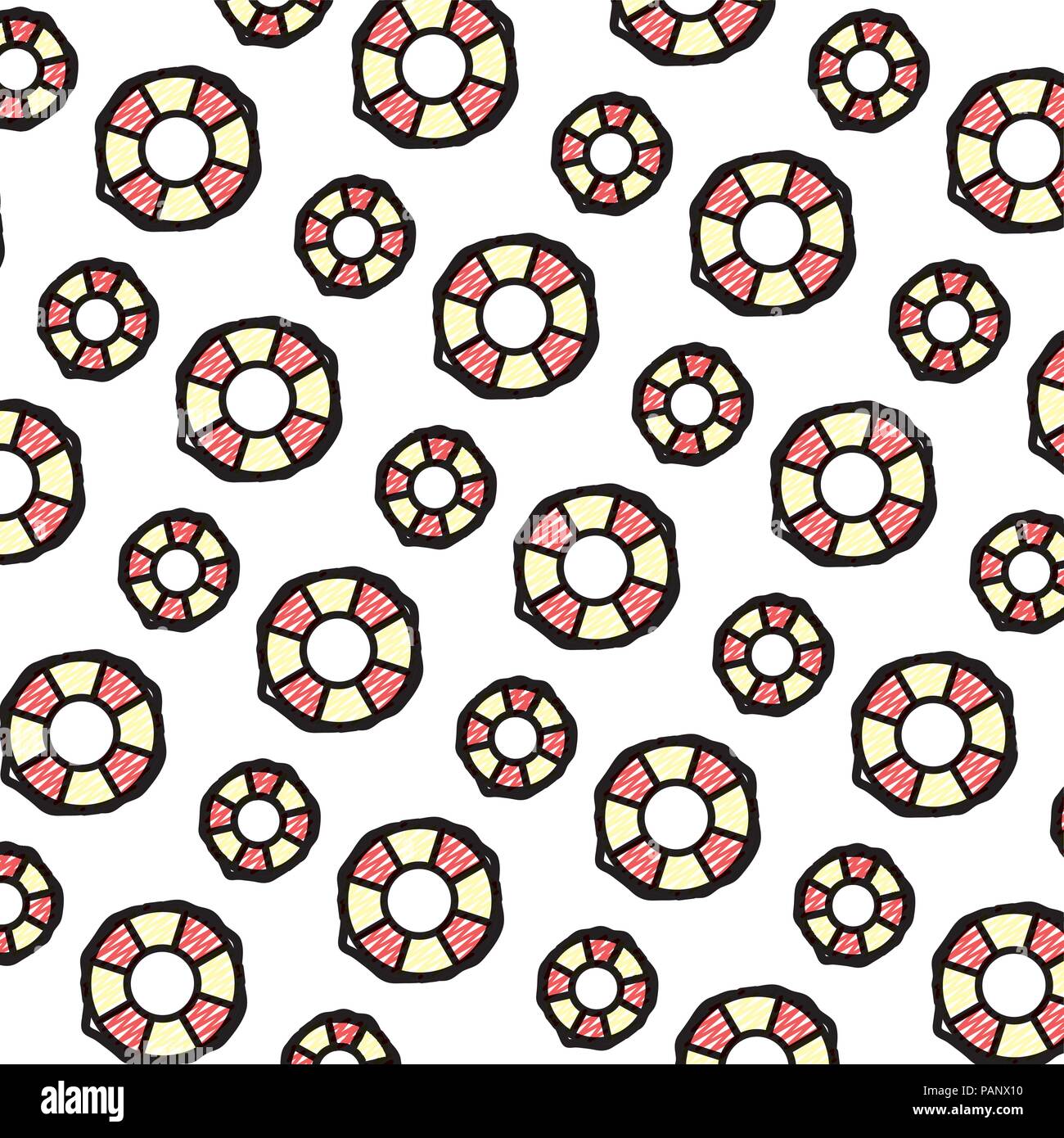 doodle fun float to water design background Stock Vector Image & Art ...