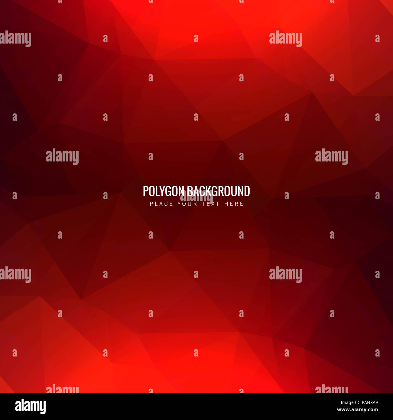 Abstract red polygonal background Stock Photo - Alamy