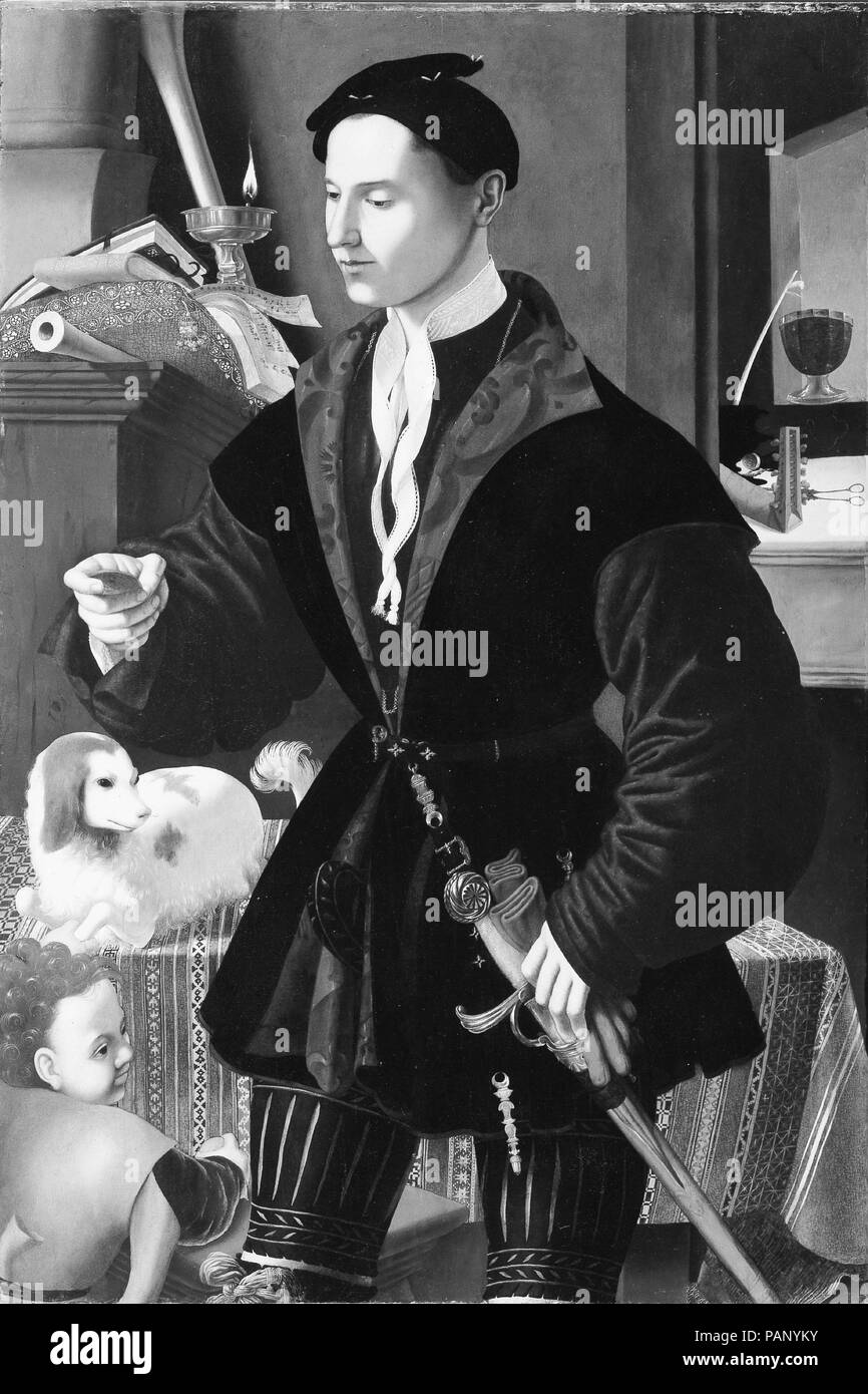 Young man painting in art Black and White Stock Photos & Images - Alamy