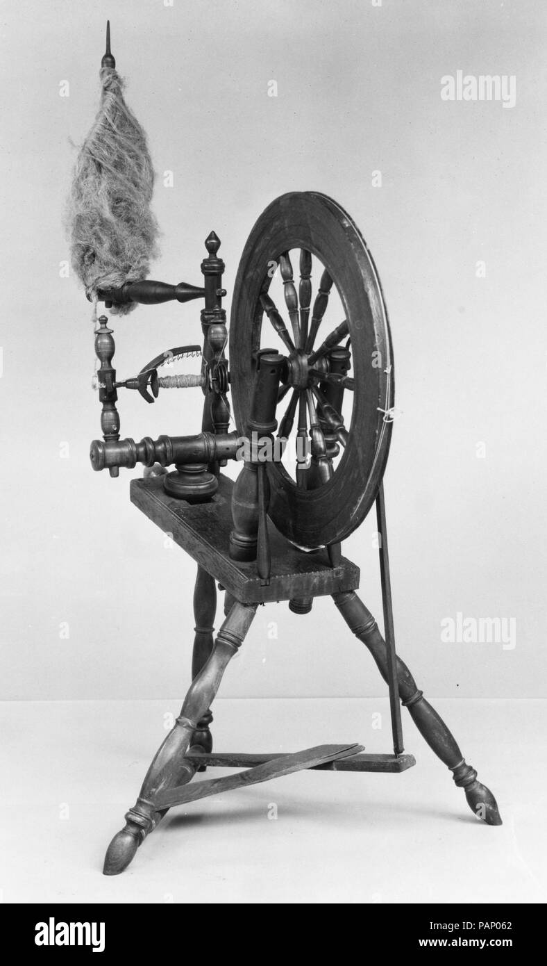 Spinning Wheel. Dimensions: H. 37 in. (94 cm). Date: 1700-1800. Museum ...