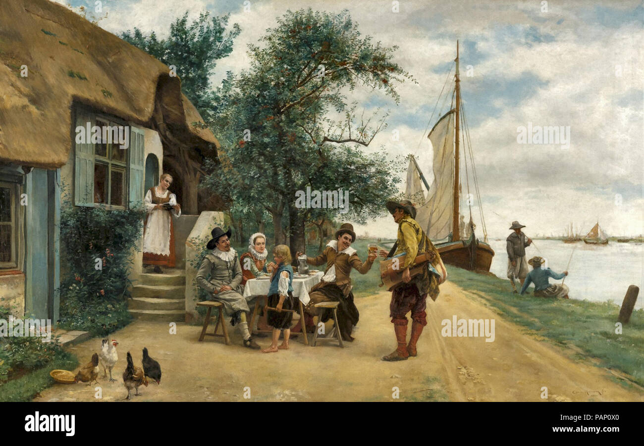Meissonier Jean Charles - an Act of Kindness Stock Photo - Alamy