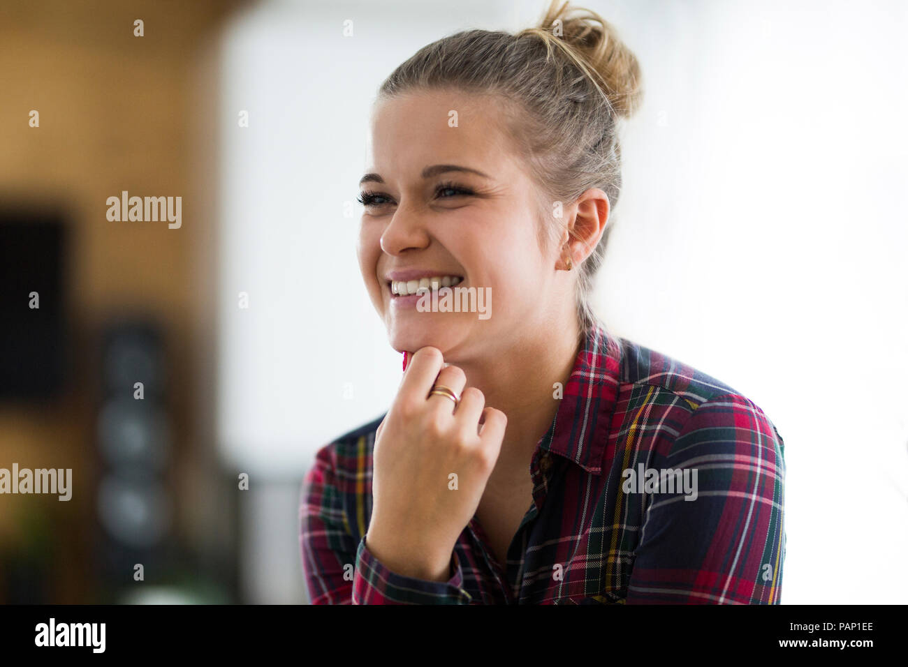 Pleasant face portraits hi-res stock photography and images - Alamy