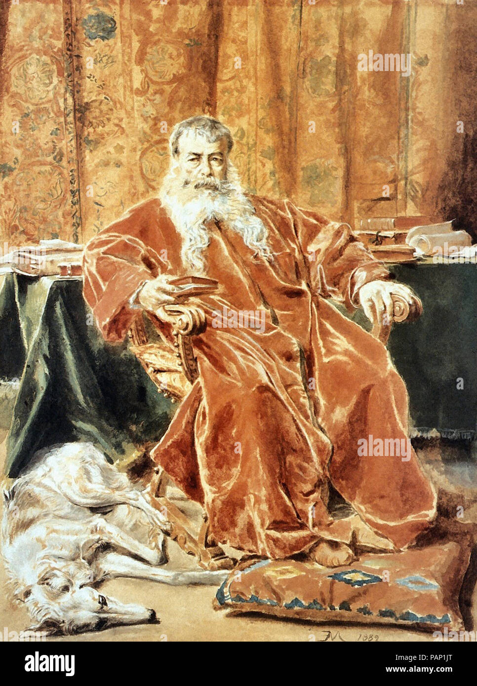 Meissonier Jean-Louis Ernest - Self Portrait 2 Stock Photo - Alamy