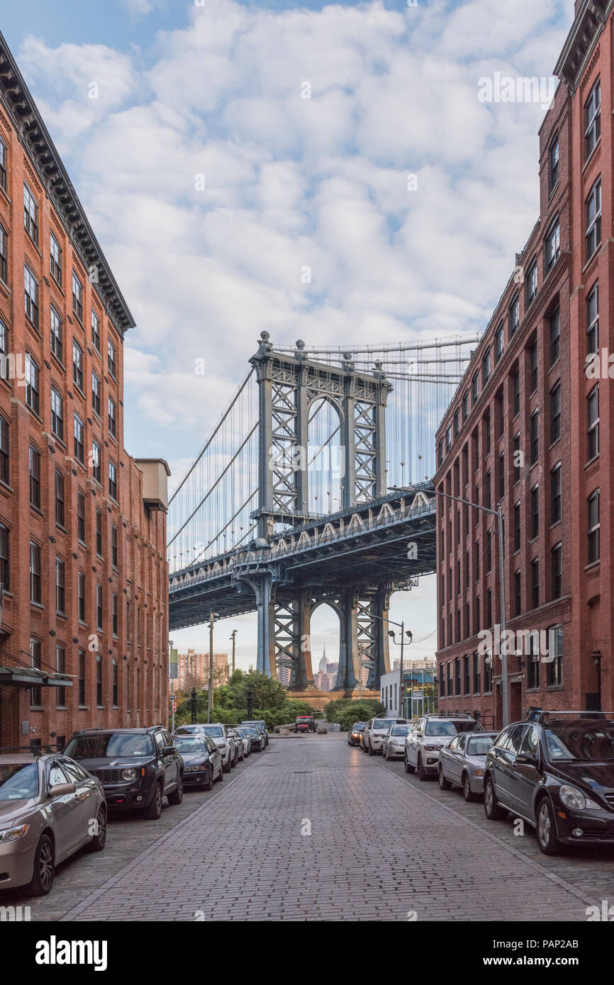 USA, New York City, Manhattan Bridge Stock Photo - Alamy
