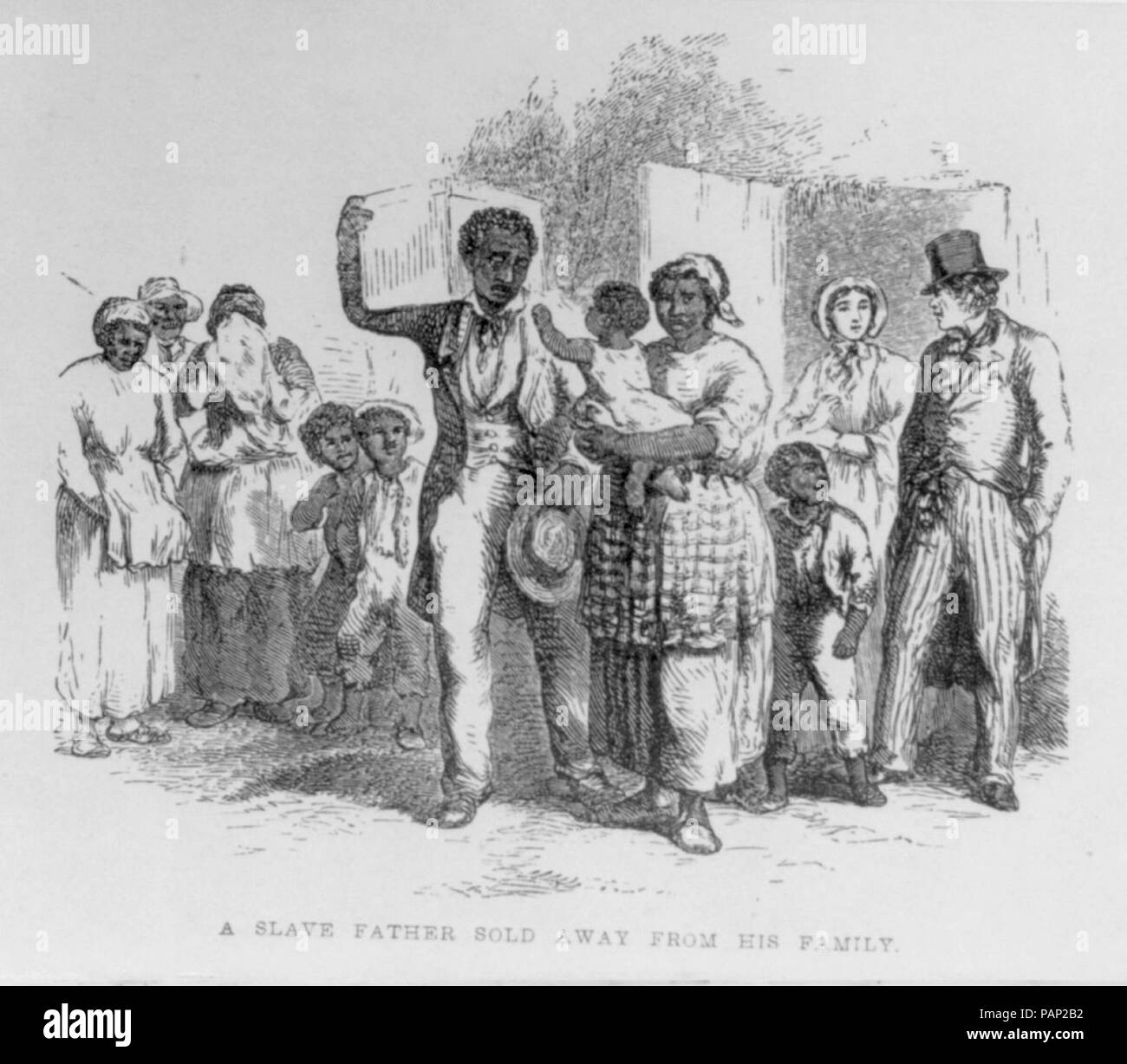 A slave father sold away from his family Stock Photo - Alamy