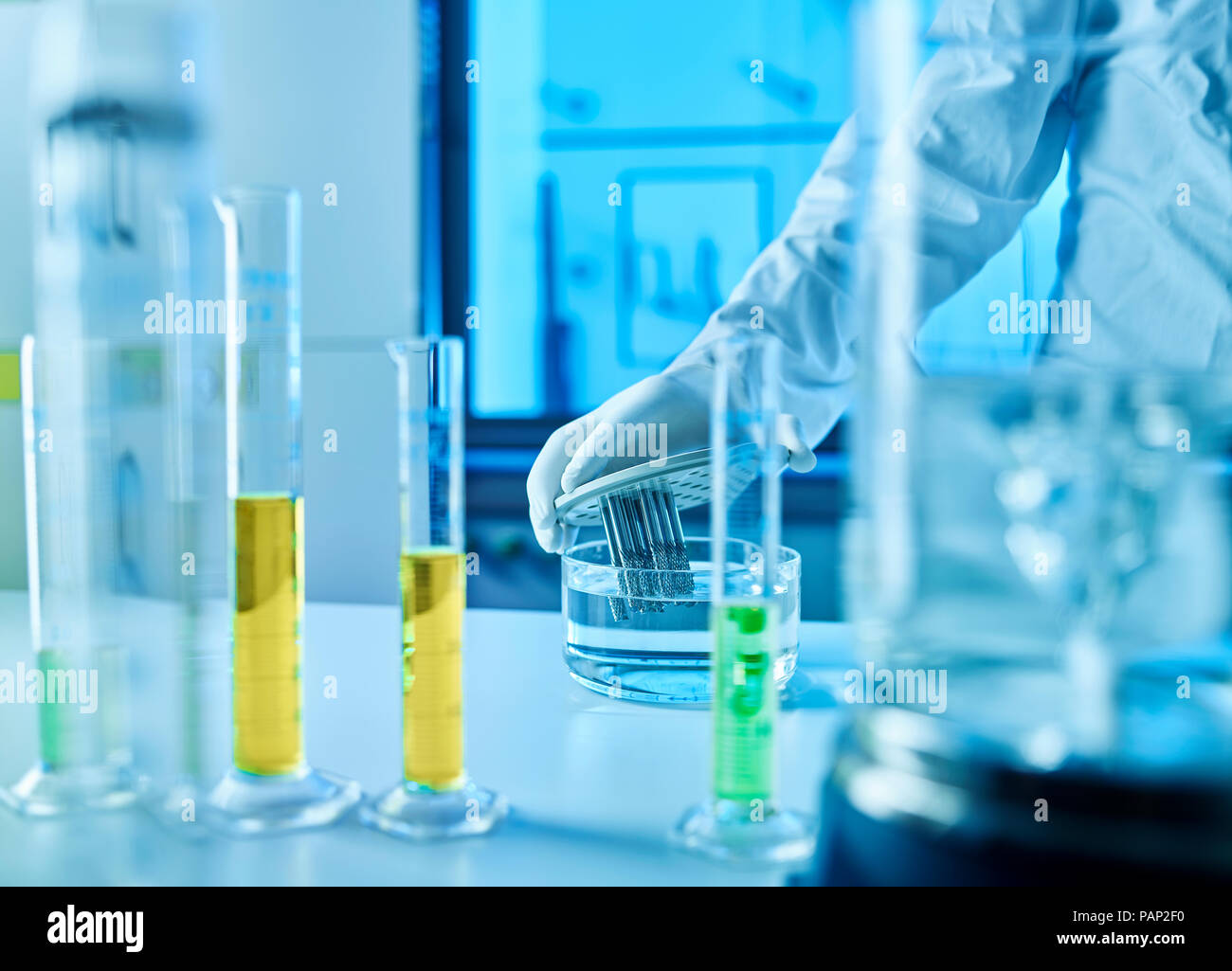 Scientist working in chemical laboratory hi-res stock photography and ...