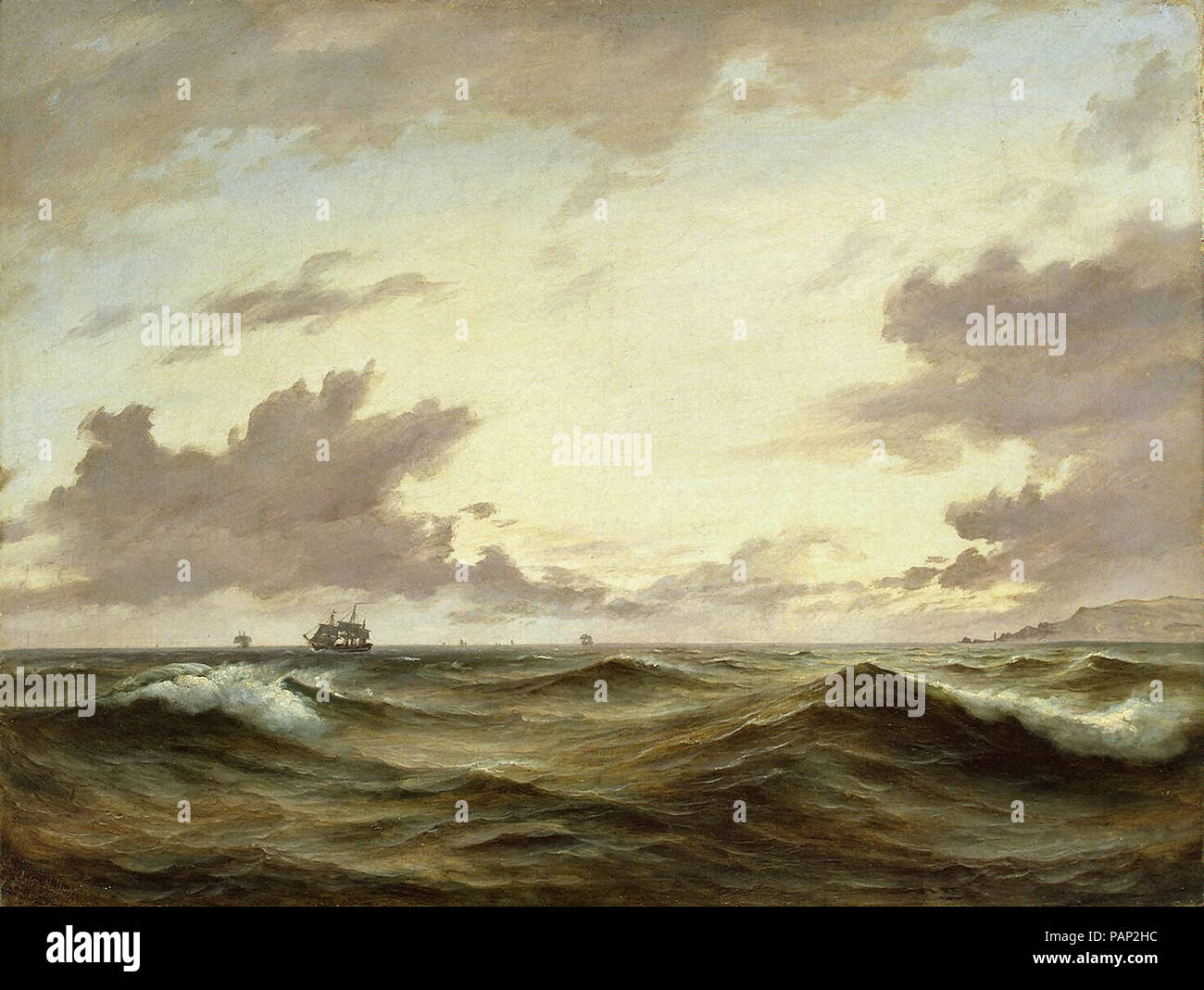 Melbye Daniel Hermann Anton - Seascape Stock Photo - Alamy