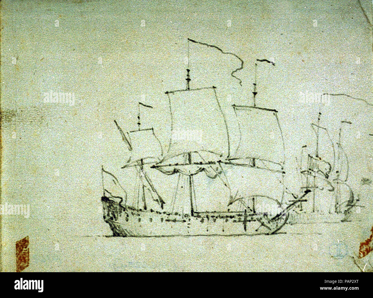 A small ship before a light breeze Stock Photo - Alamy