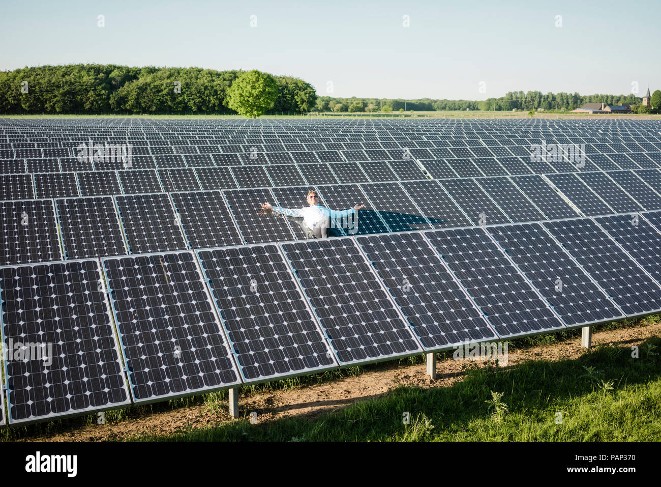 Solar panel plant in hi-res stock photography and images - Alamy
