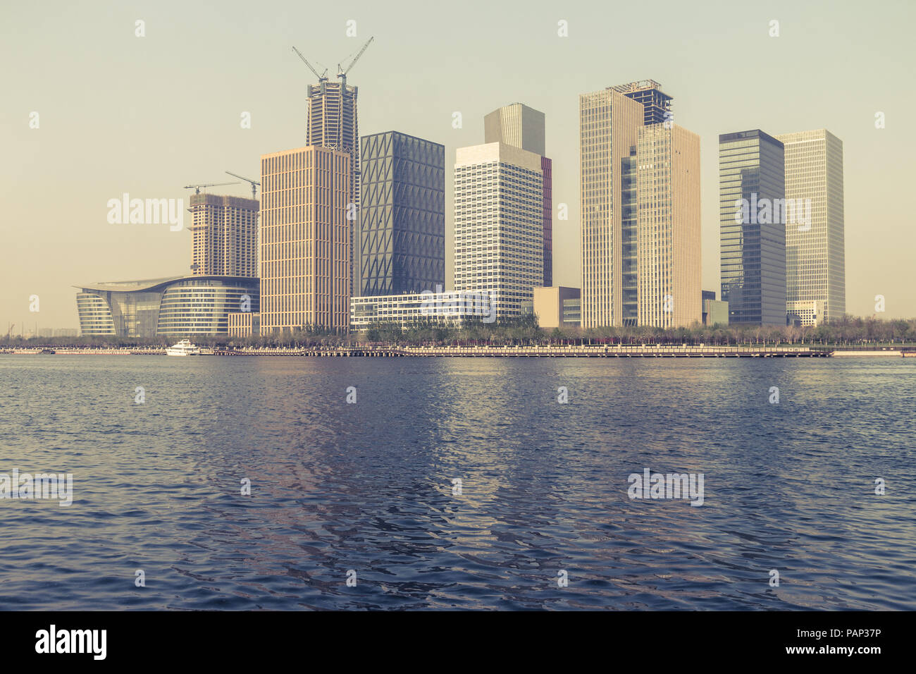 China Tianjin Binhai New Area Landscape Stock Photo - Alamy