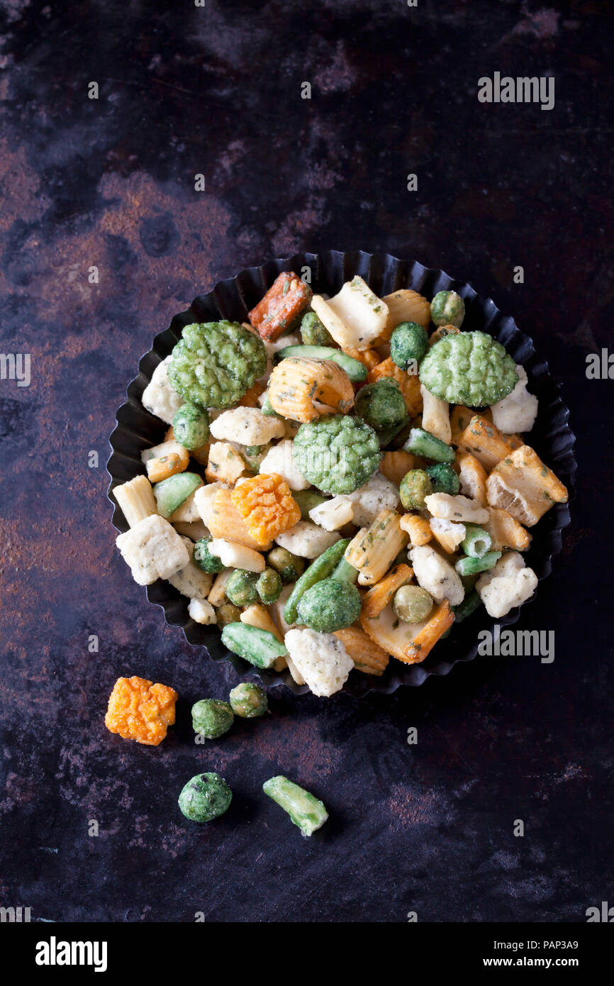 Various Asian snacks Stock Photo - Alamy