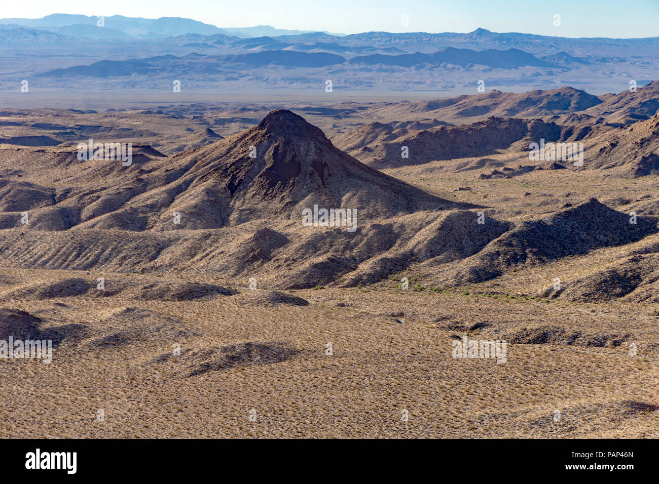 Desert Scene, Arizona, Nevada Border, United States of America, Tuesday ...