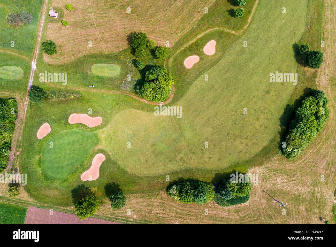 Aerial view golf course hi-res stock photography and images - Alamy