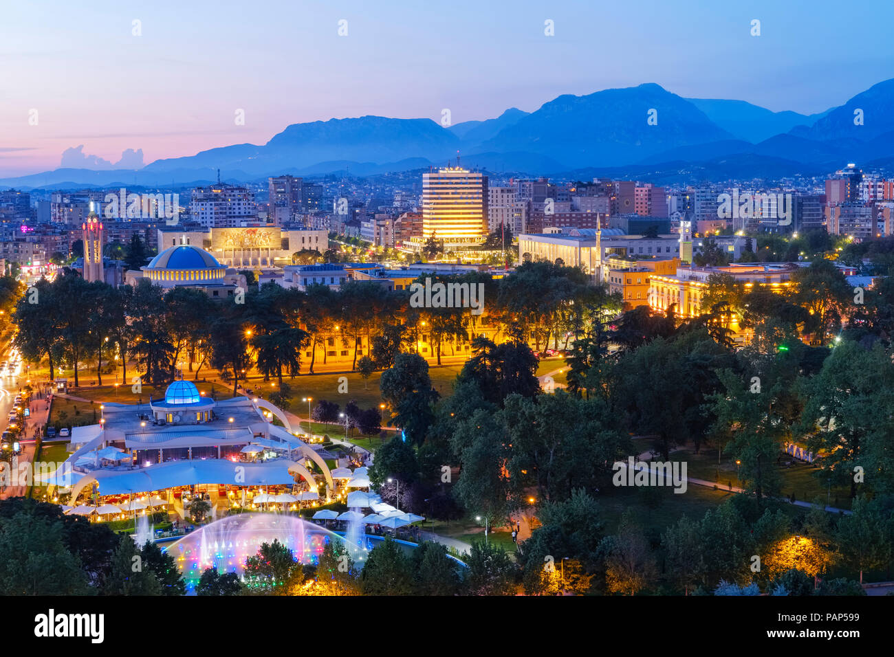 Albania, Tirana, Cafe Taiwan in Rinia Park Stock Photo - Alamy