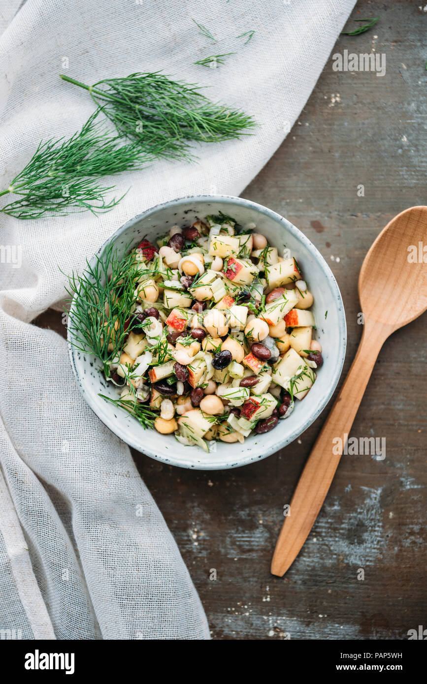Fruits and vegetables bowls overhead hi-res stock photography and ...