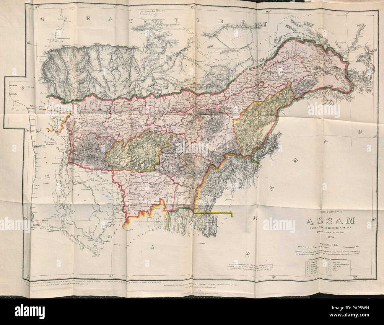 Assam map hi-res stock photography and images - Alamy