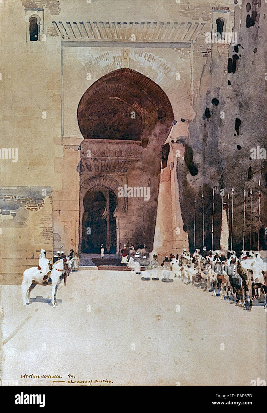 Melville Arthur - the Gate of Justice Stock Photo - Alamy