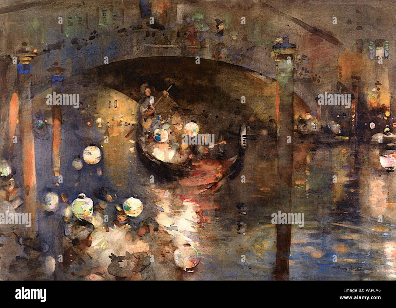 Melville Arthur - the Music Boat Venice Stock Photo - Alamy