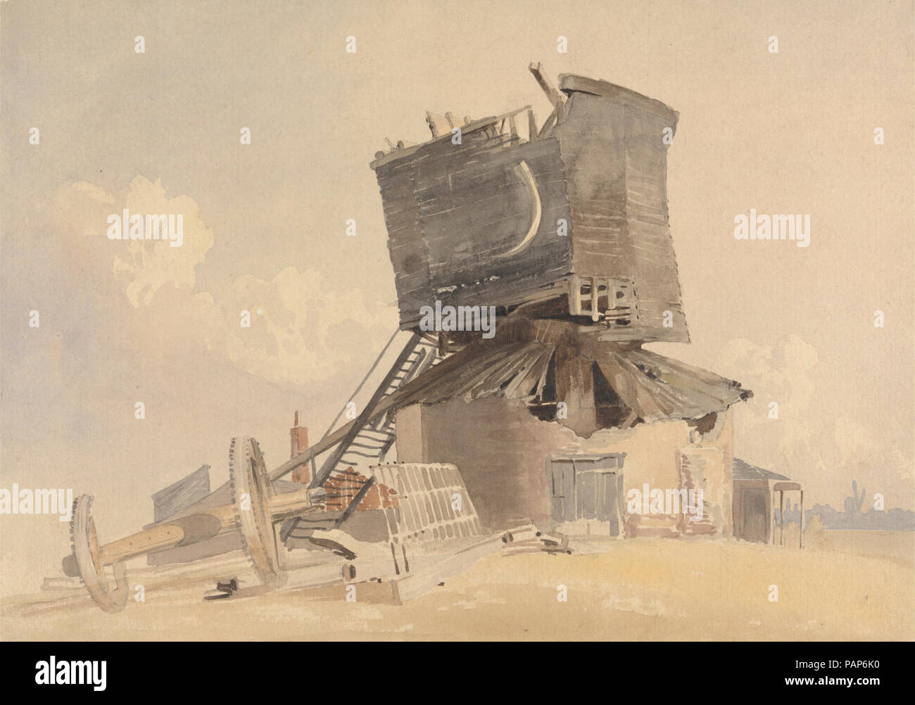 A Storm Damaged Windmill - John Middleton Stock Photo - Alamy