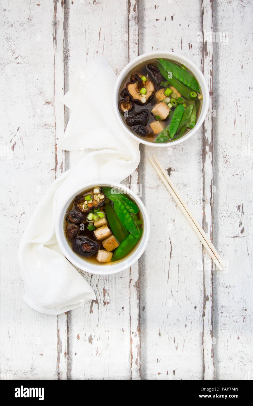 Japanese miso soup sugar peas hi-res stock photography and images - Alamy
