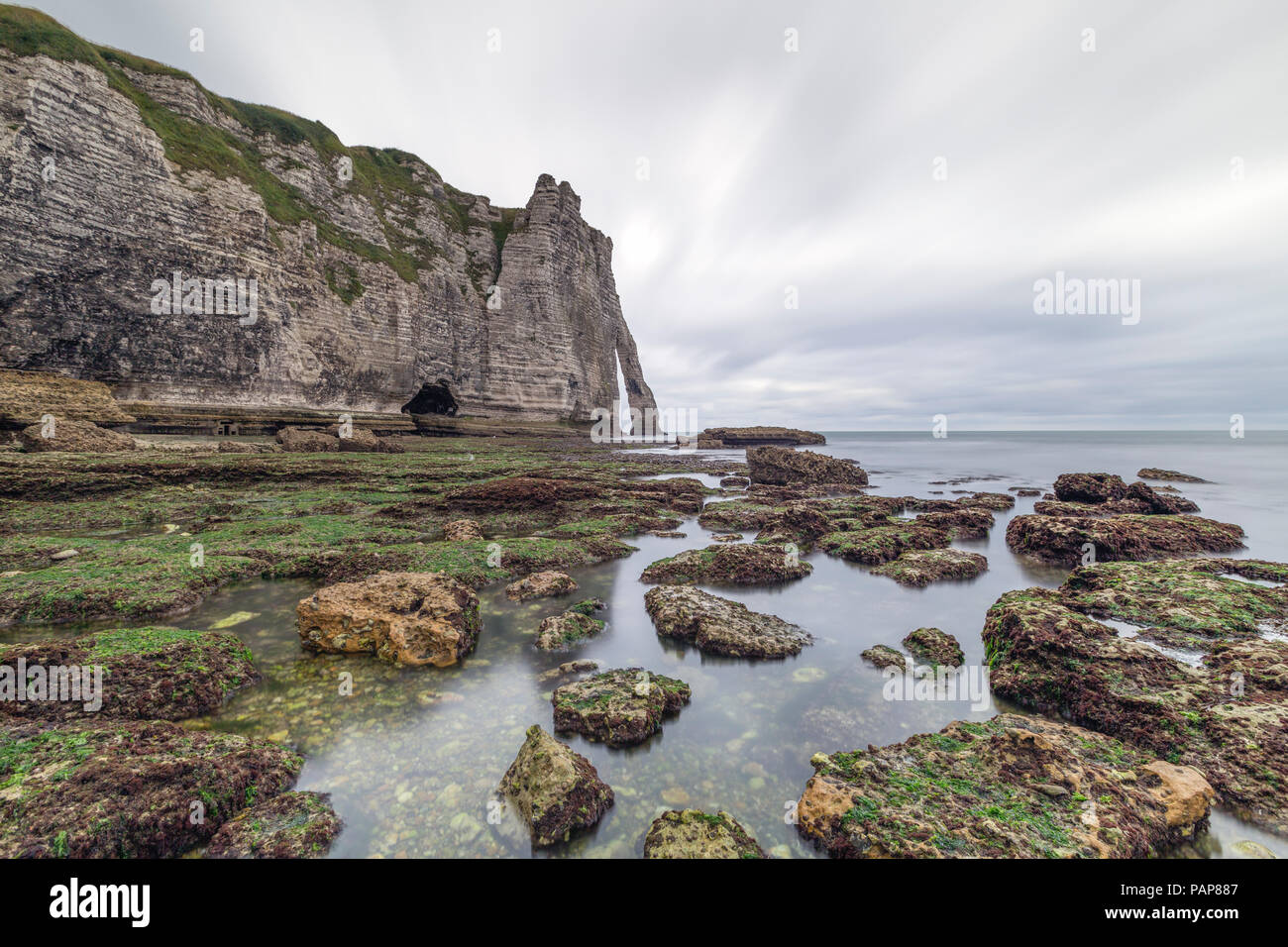 Chalk cliffs etretat normandy france hi-res stock photography and ...