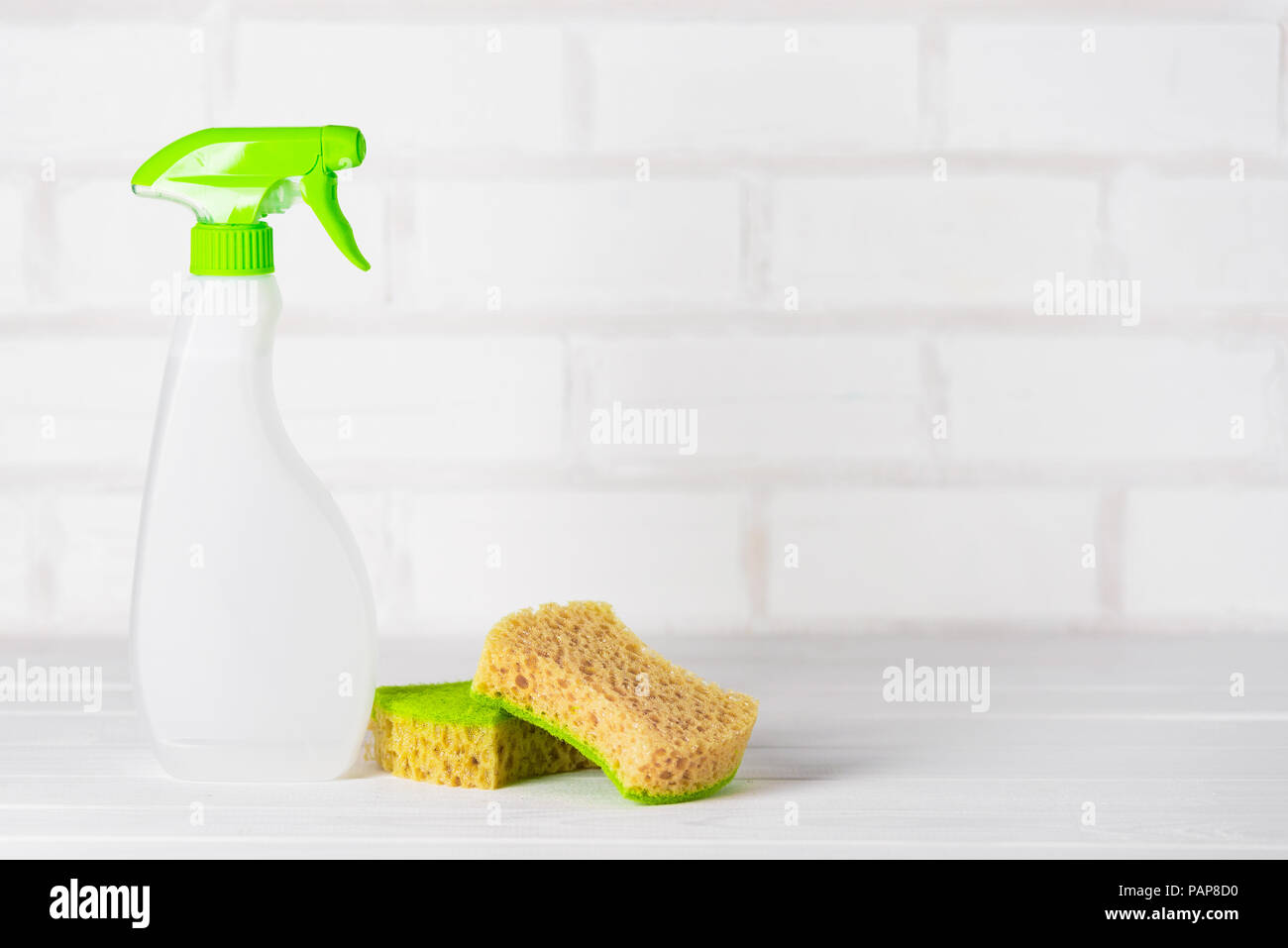 Concept modern minimalist cleaning and cleanliness, on a light ...