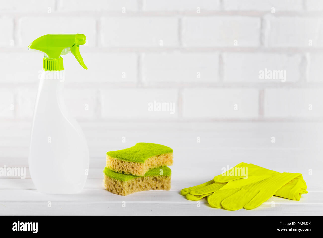 Concept modern minimalist cleaning and cleanliness, on a light ...