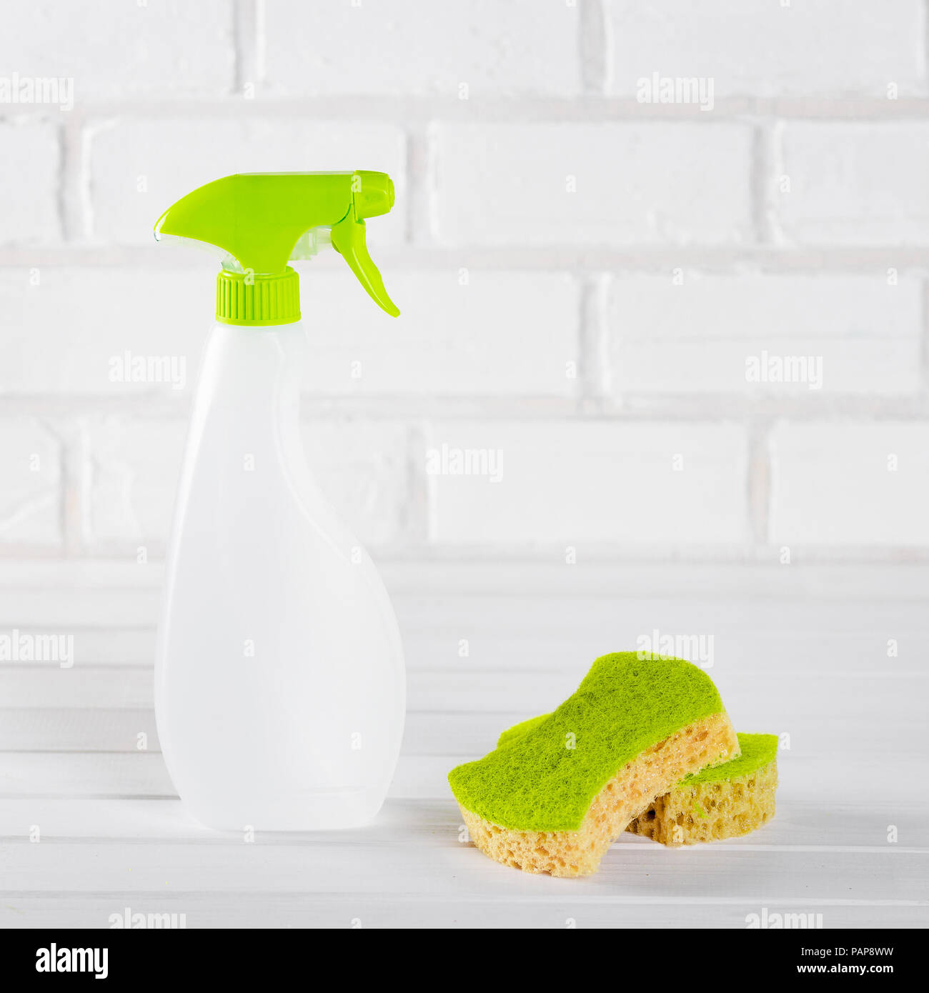 Concept modern minimalist cleaning and cleanliness, on a light ...
