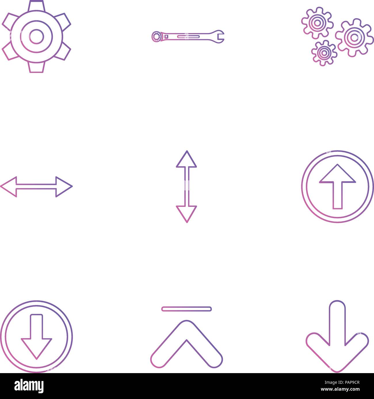 gear , setting , wrench ,arrows , directions , left , right , pointer ...