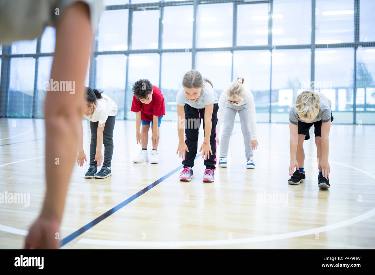 Gym class sport teacher hi-res stock photography and images - Alamy