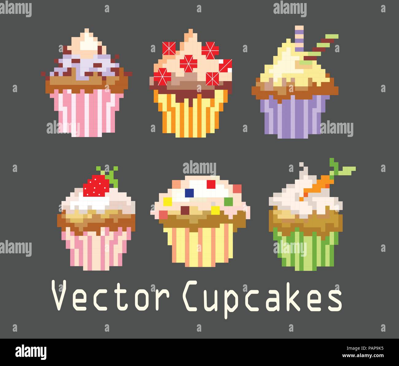 Cake pixel art Stock Vector Images - Alamy