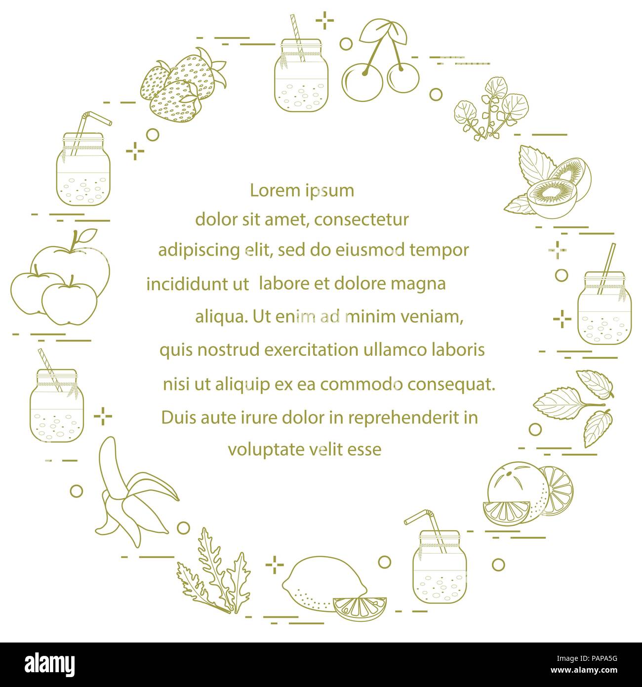 Easy diet salad arugula Stock Vector Images - Alamy