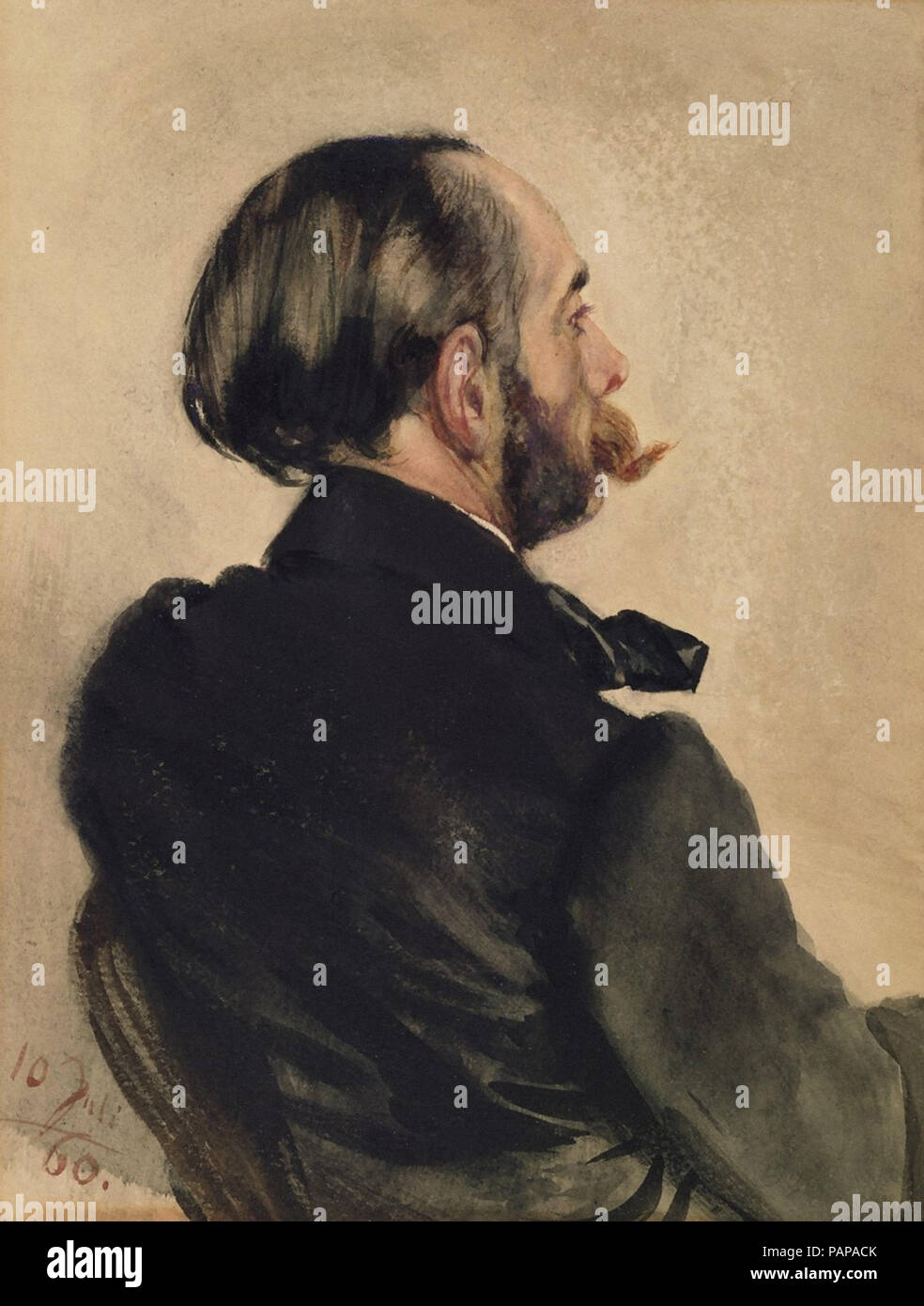Menzel Adolph Von - Richard Der Bruder Des Kücnstlers Stock Photo - Alamy