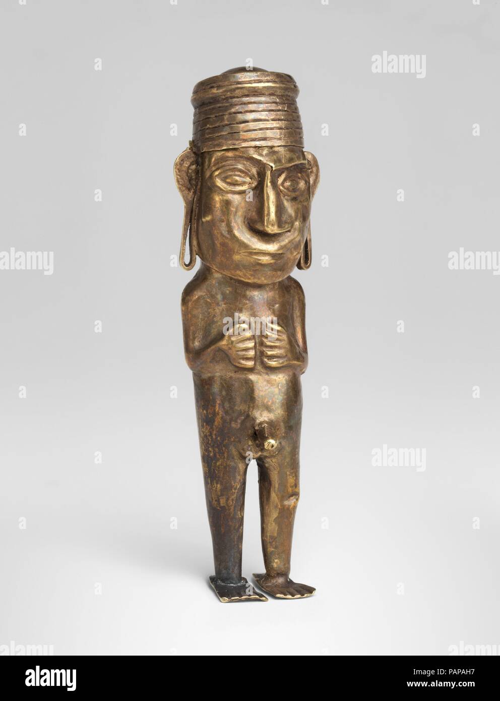 Male figurine. Culture: Inca. Dimensions: H. 2 7/16 in. (6.2 cm). Date ...