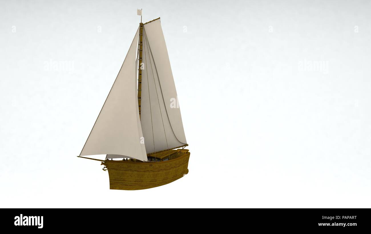 3d rendering of the ship isolated on white Stock Photo - Alamy