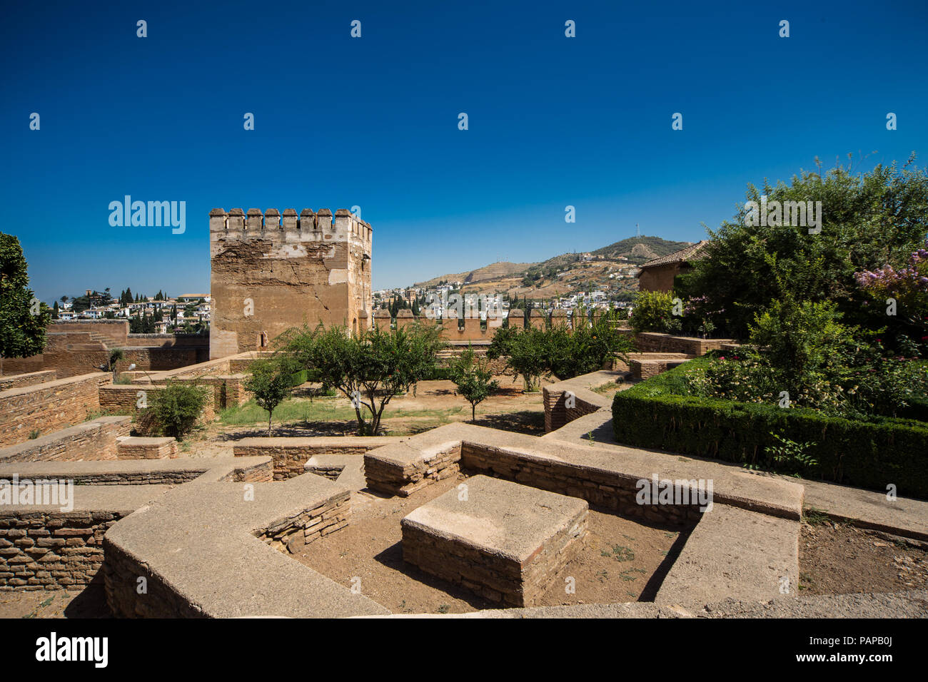 Alhambra in Granada. Palace and fortress built by the Moors. UNESCO ...